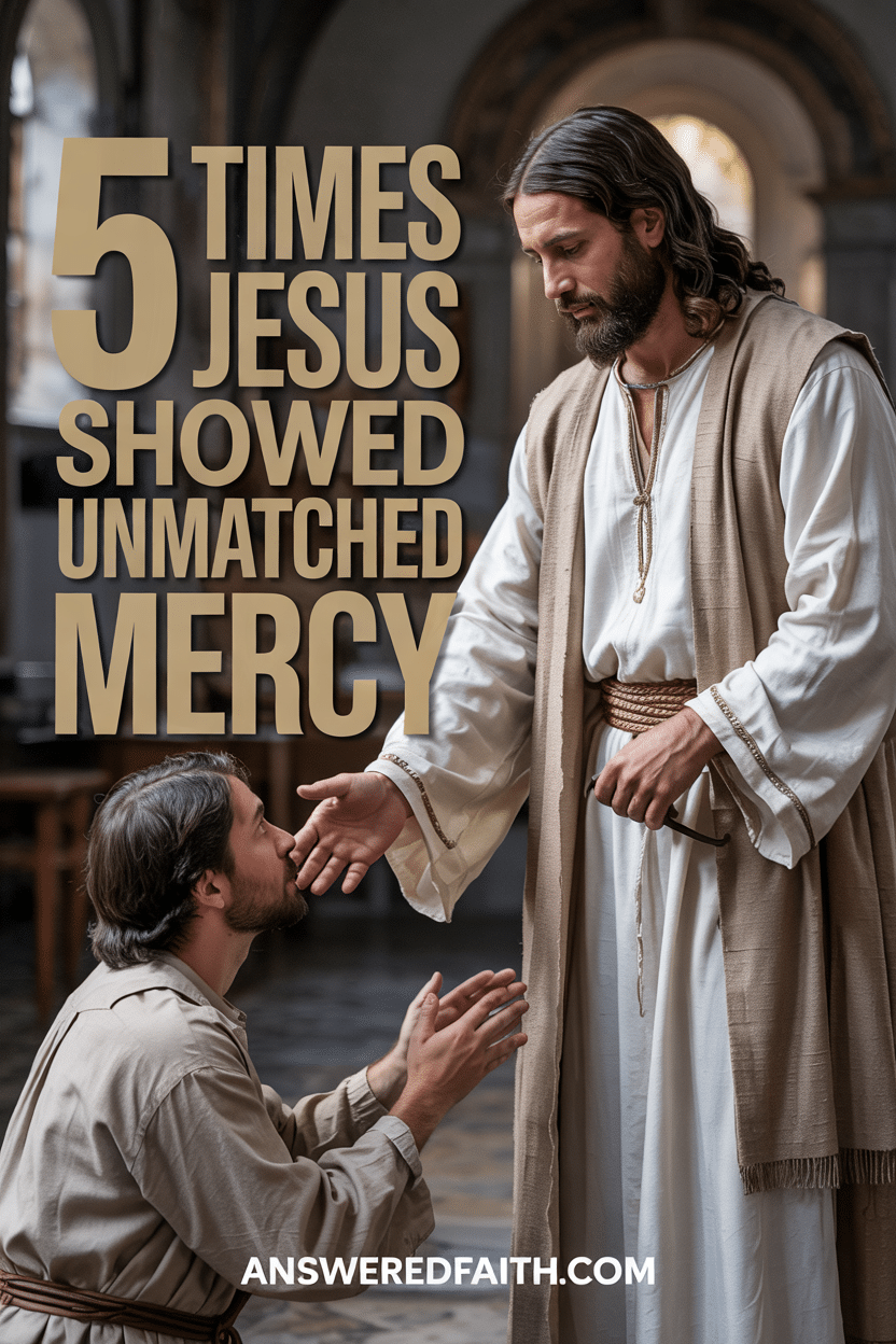 5 Times Jesus Showed Unmatched Mercy: A Guide for Believers