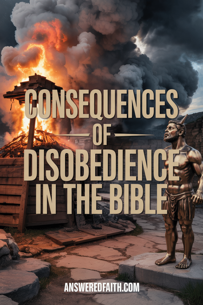 Consequences of Disobedience in the Bible Explained