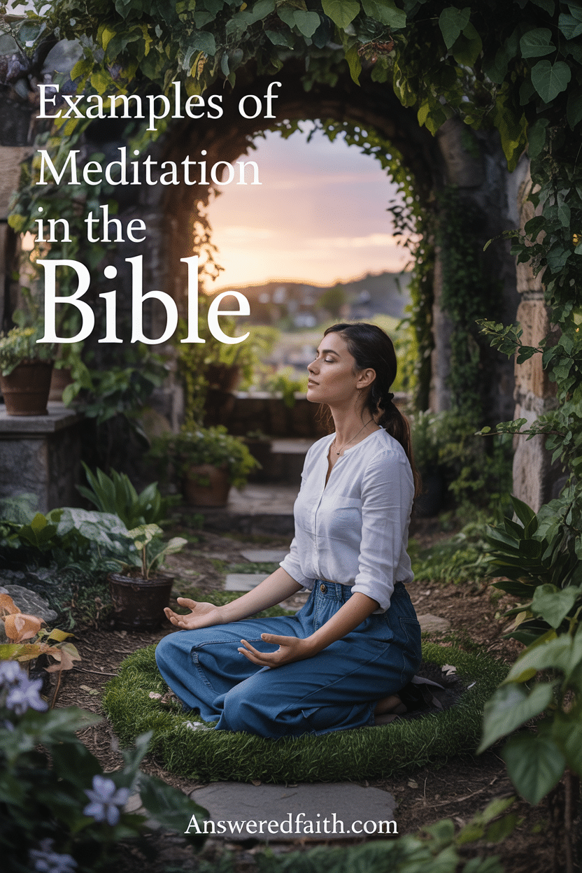 Biblical Meditation Examples: Unveiling Profound Insights