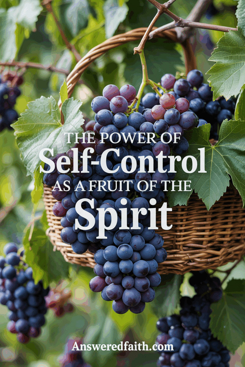 Unlocking Blessings: The Power of Self-Control as a Fruit of the Spirit