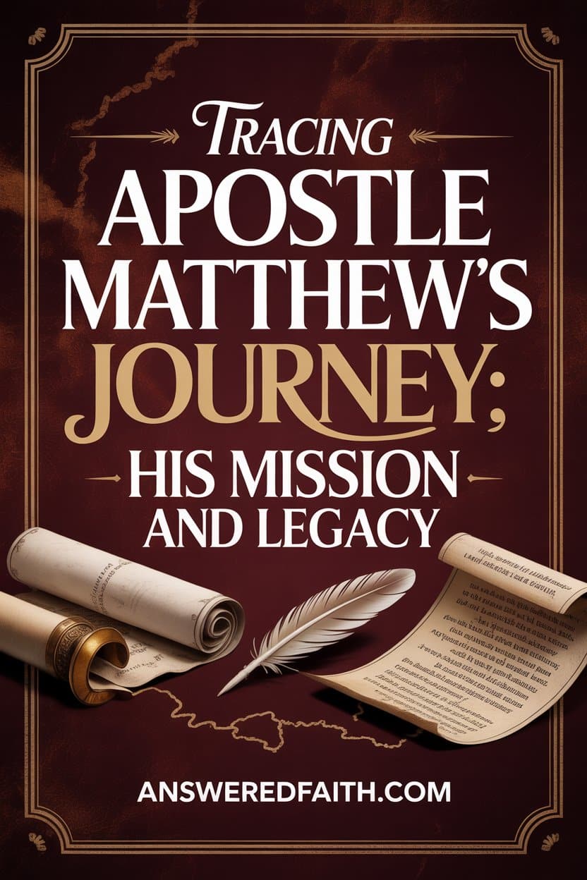 Tracing Apostle Matthew's Journey: His Mission and Legacy