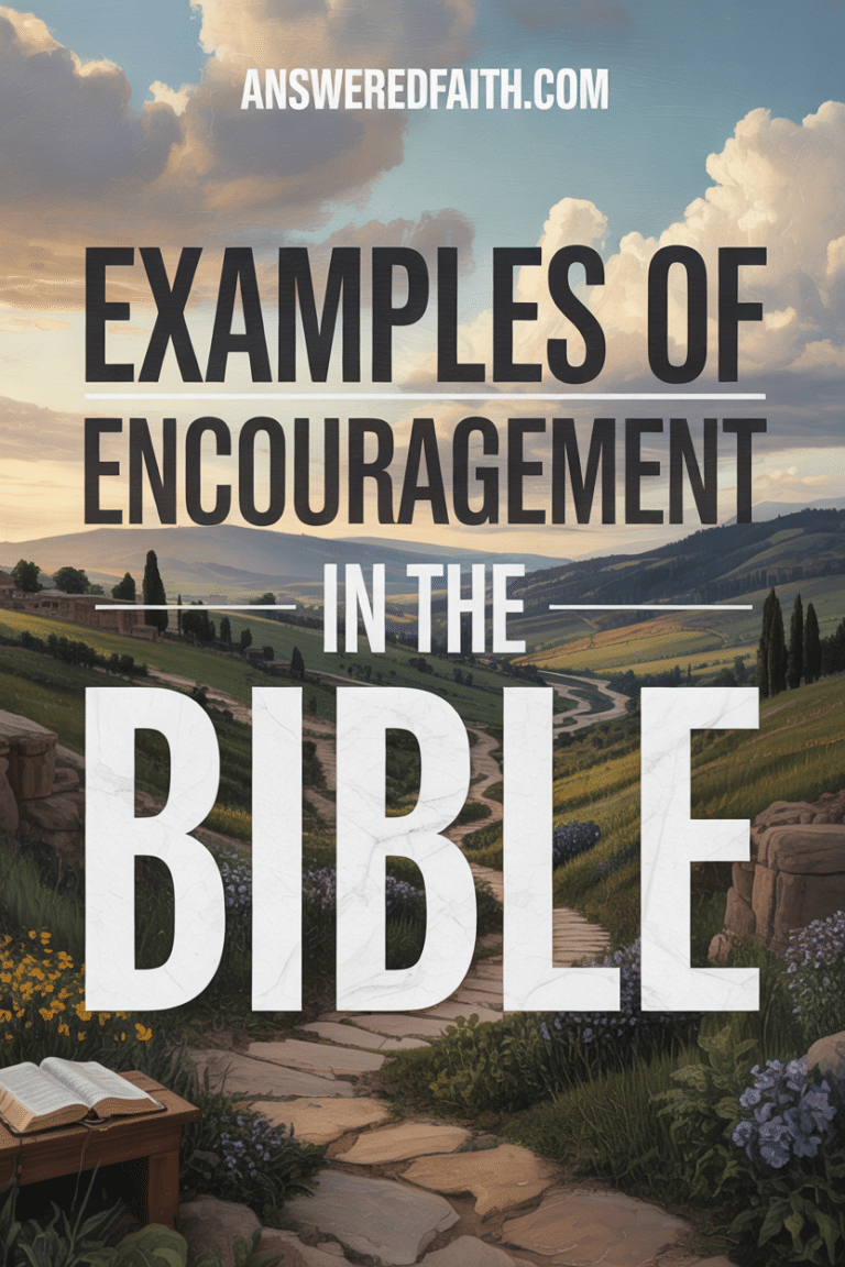 Uplift Your Spirit: Top Examples of Encouragement in the Bible