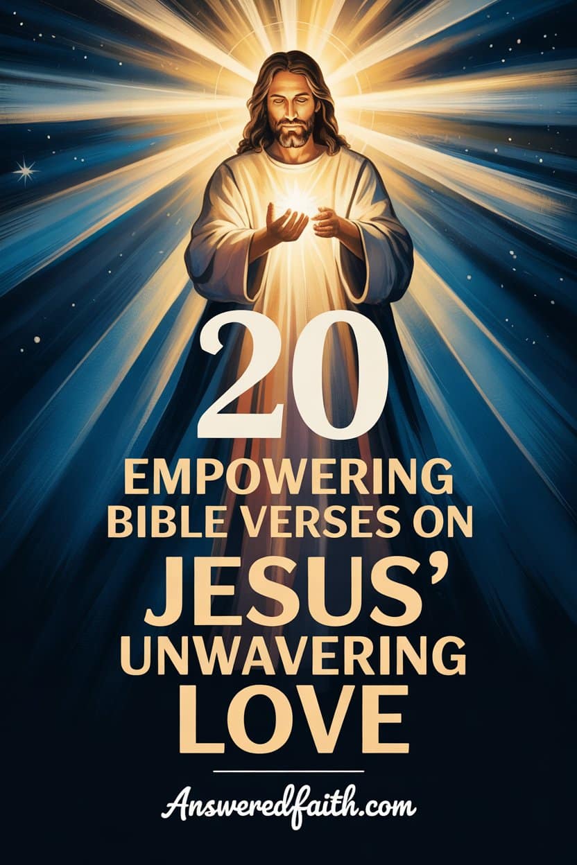 Empowering Bible Verses on Jesus' Love: Overcoming Doubts with ...