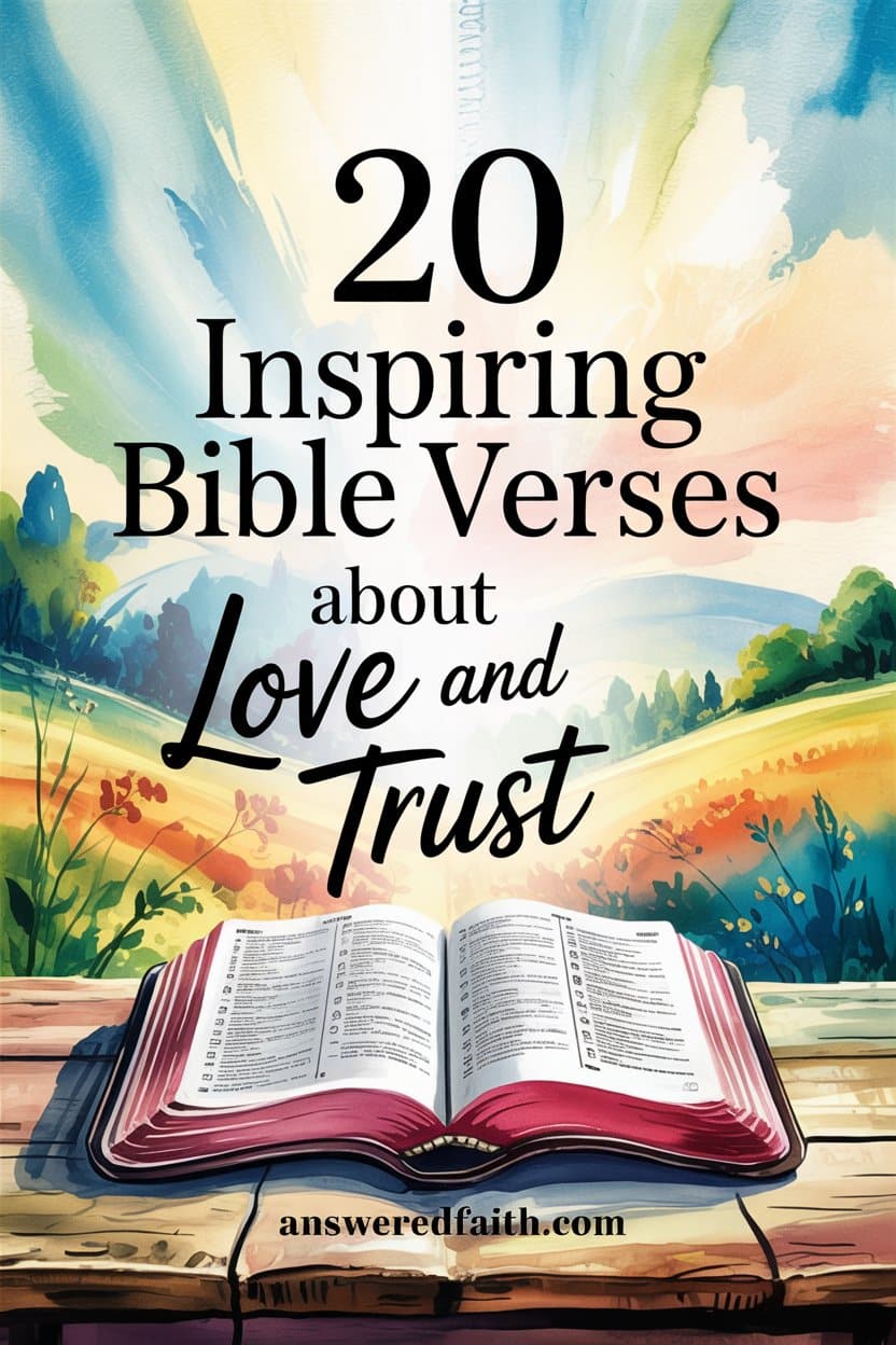 Discover 20 Bible Verses on Love and Trust for Inspiration