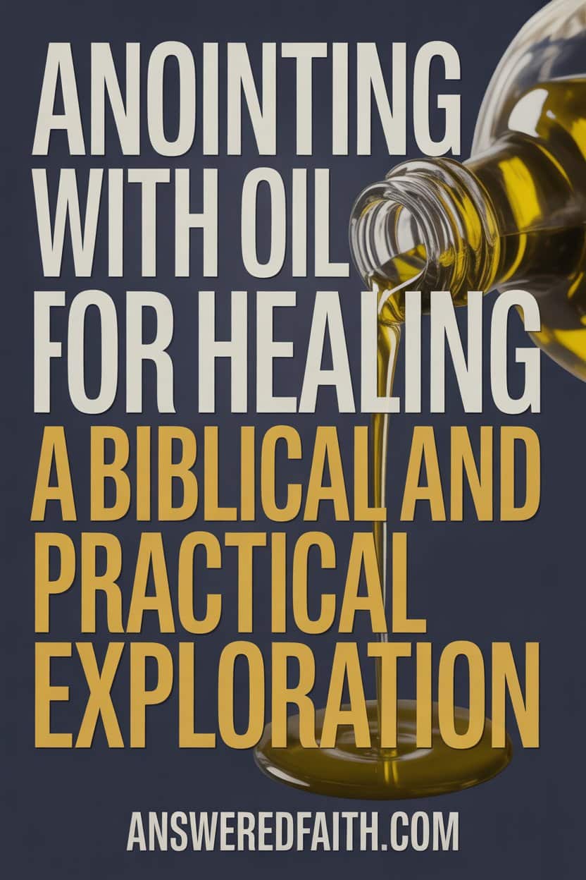 Anointing with Oil for Healing: Exploring its Biblical and Practical ...