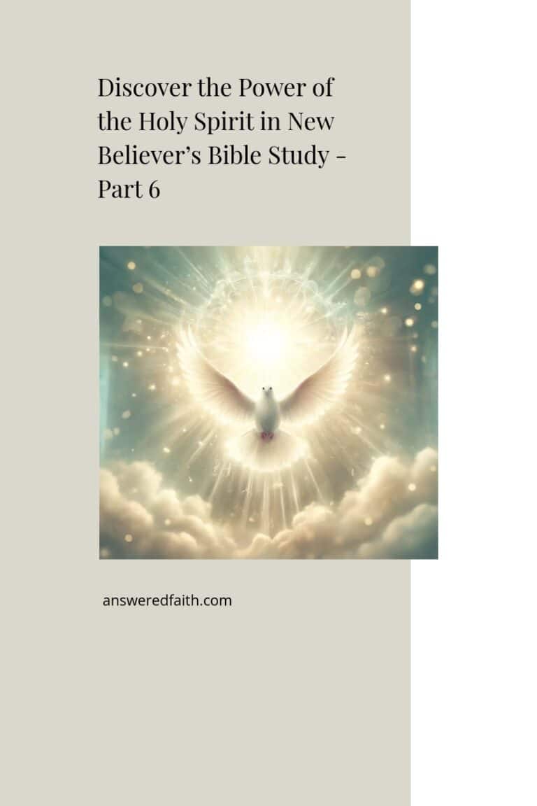 Discover the Power of the Holy Spirit in New Believer's Bible Study ...