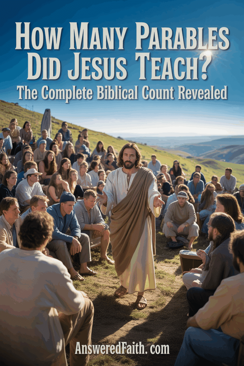 How Many Parables Did Jesus Teach? The Complete Biblical Count Revealed