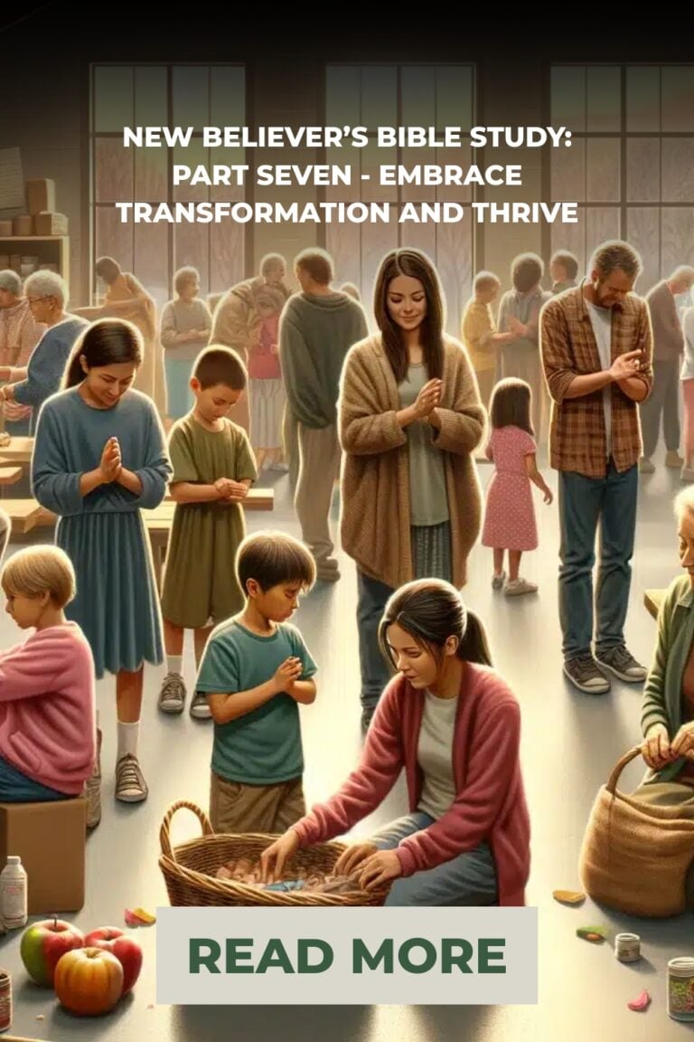 New Believer's Bible Study: Part Seven - Embrace Transformation and Thrive