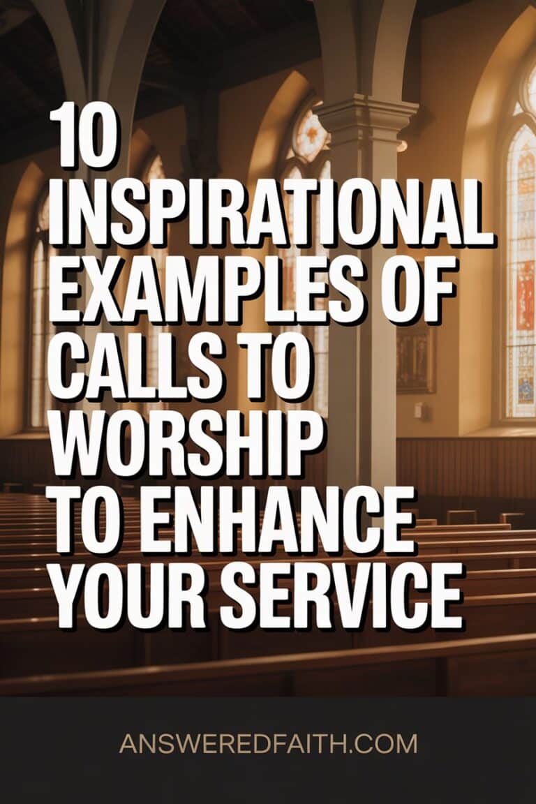 10 Inspiring Calls to Worship to Elevate Your Worship Service
