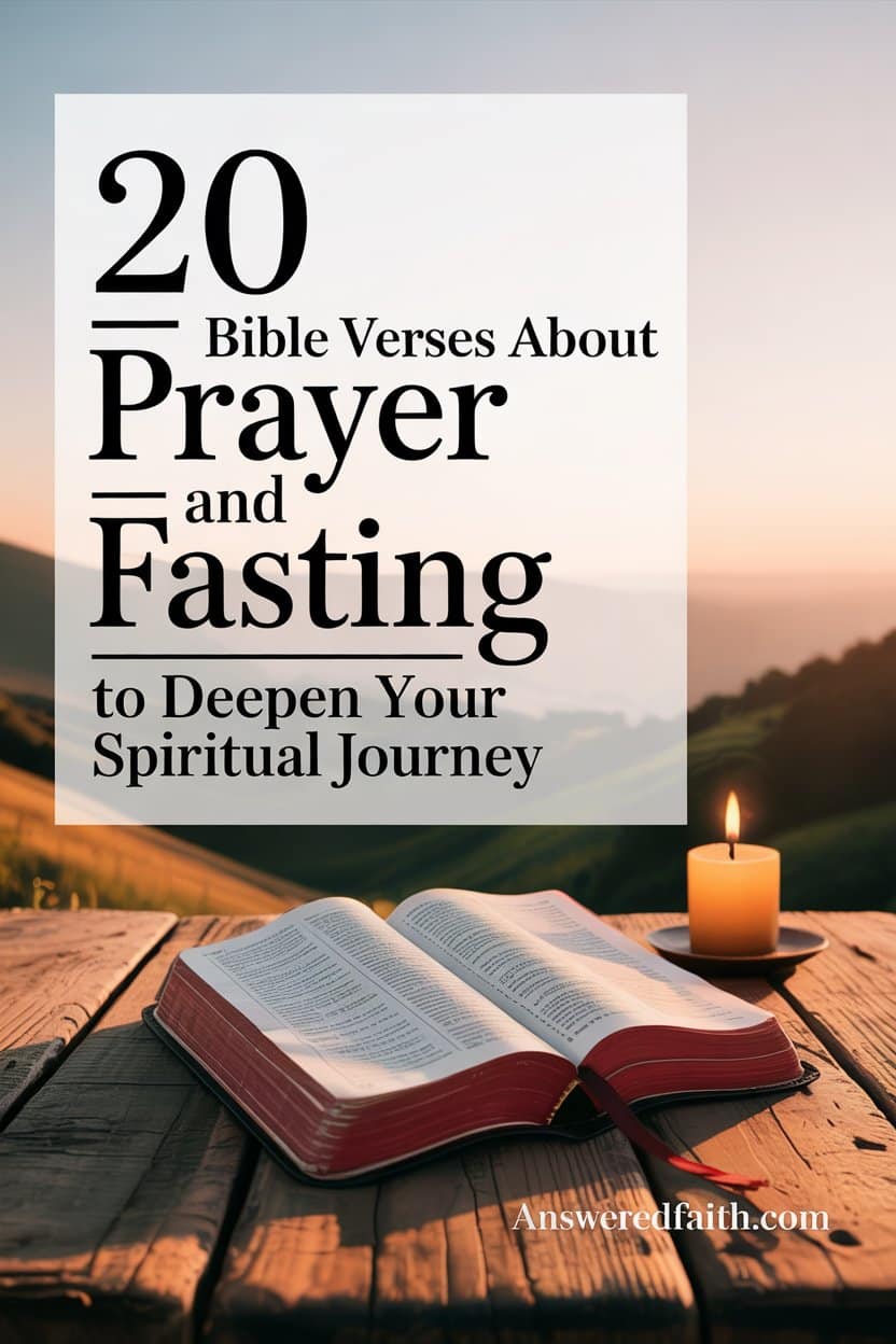 Unlock Spiritual Growth with 20 Bible Verses on Prayer and Fasting