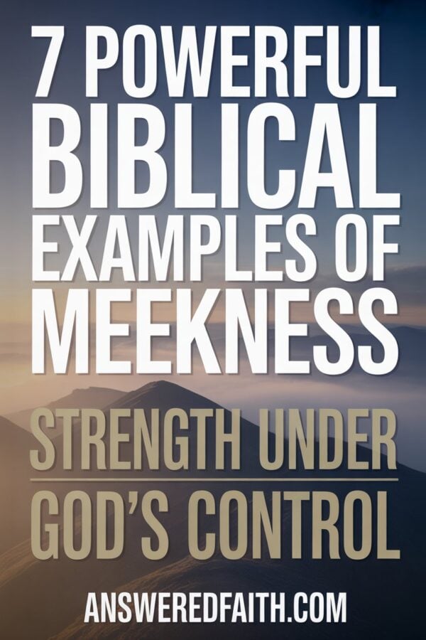 Examples of Meekness in the Bible: The Power of Humility