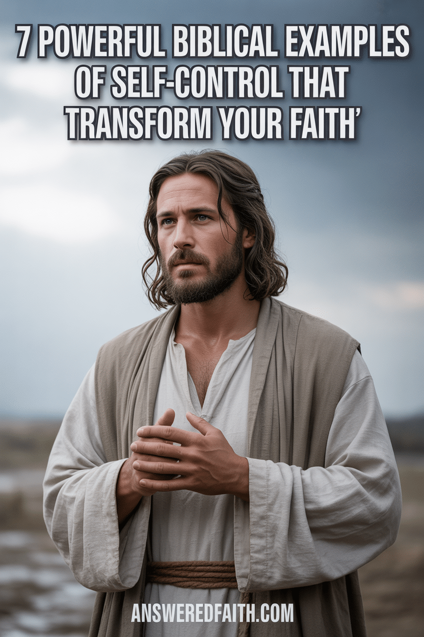 Self-Control in the Bible: Learn from Biblical Heroes