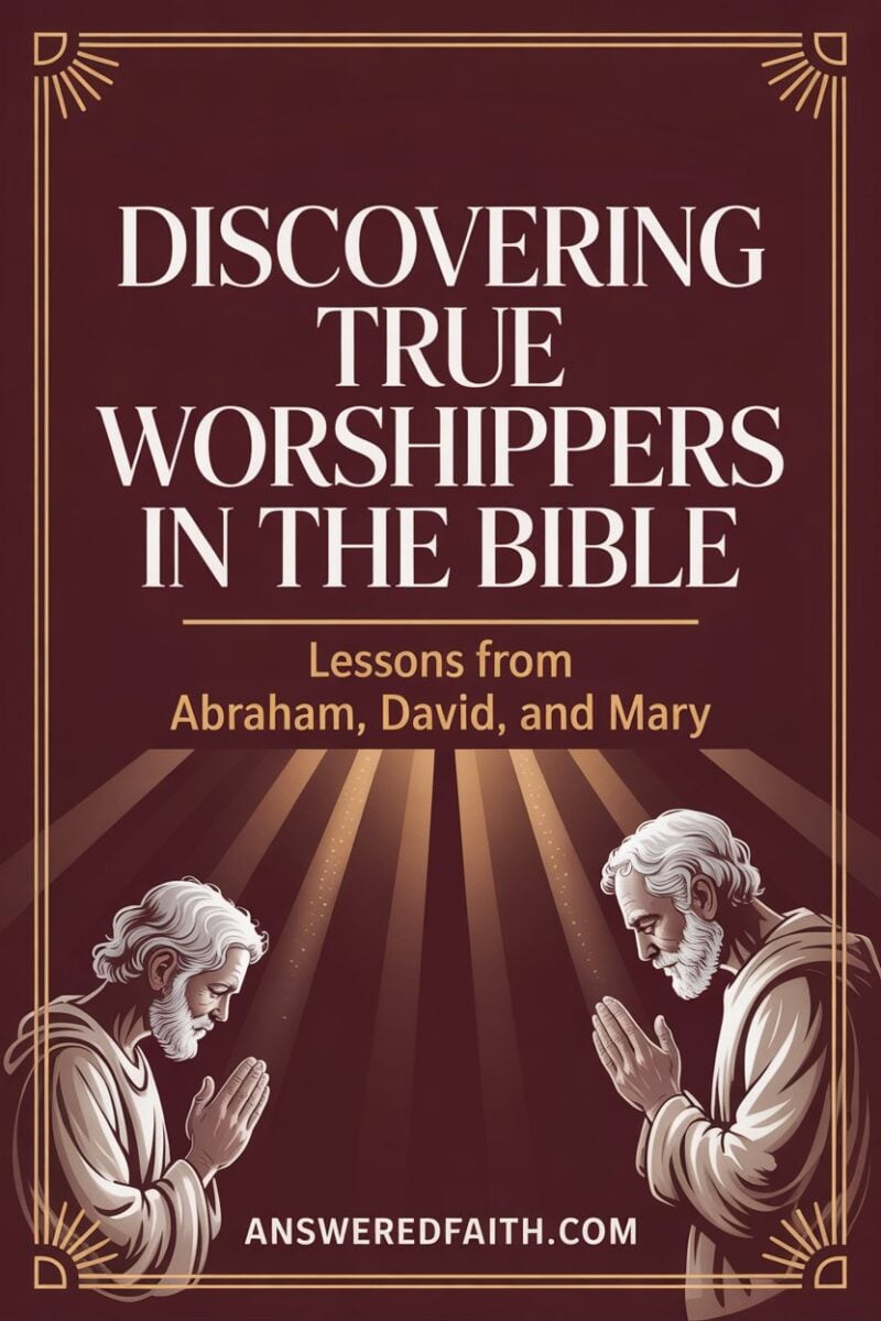 Unveiling True Worshippers in the Bible: Insights from Abraham, David ...