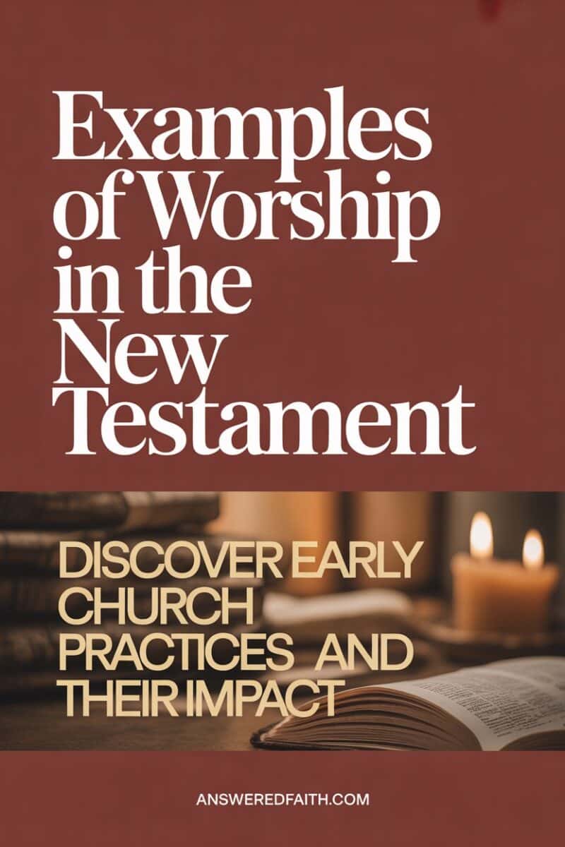 New Testament Worship Examples: Unveiling Early Church Practices and Impact