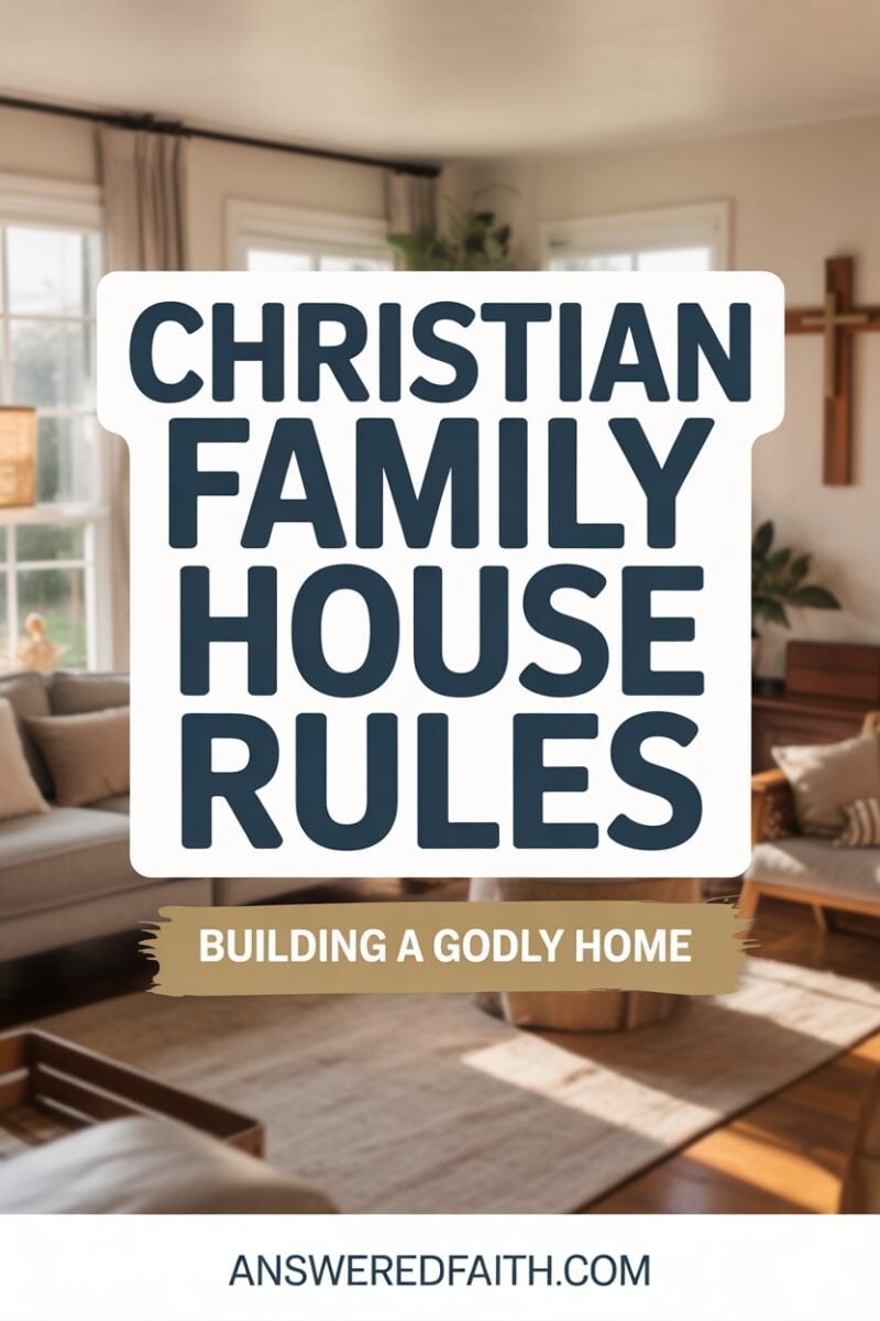 Building a Godly Home: Christian Family House Rules