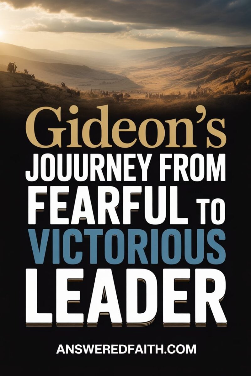 Gideon's Journey: From Self-Doubt to Victorious Leader | Inspiring ...
