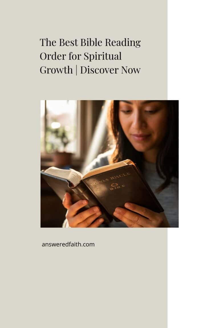 The Best Bible Reading Order for Spiritual Growth | Discover Now