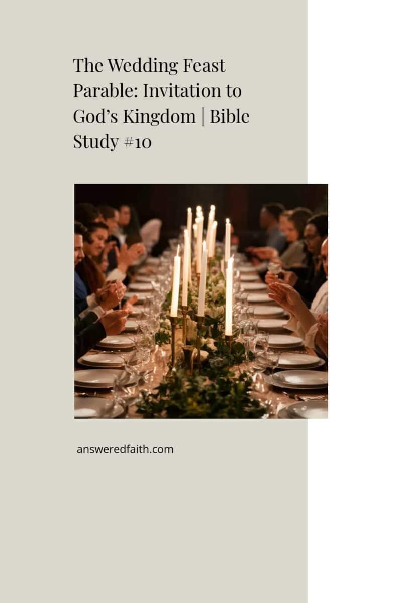 Parable Of Wedding Feast Invitation