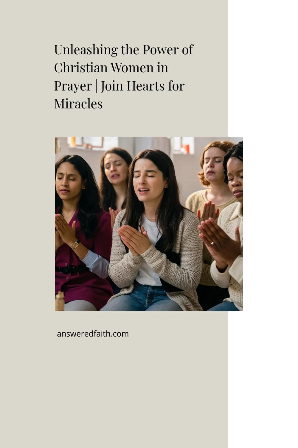 Unleashing the Power of Christian Women in Prayer | Join Hearts for ...