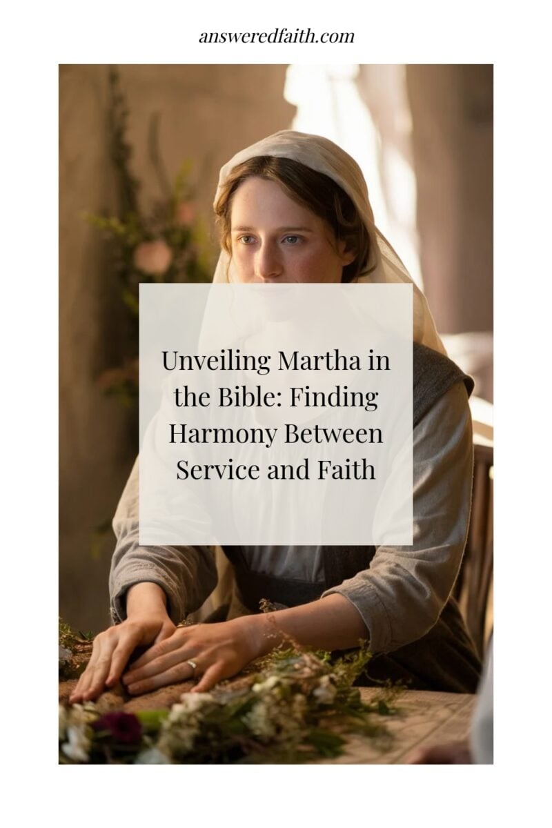 Unveiling Martha in the Bible: Finding Harmony Between Service and Faith