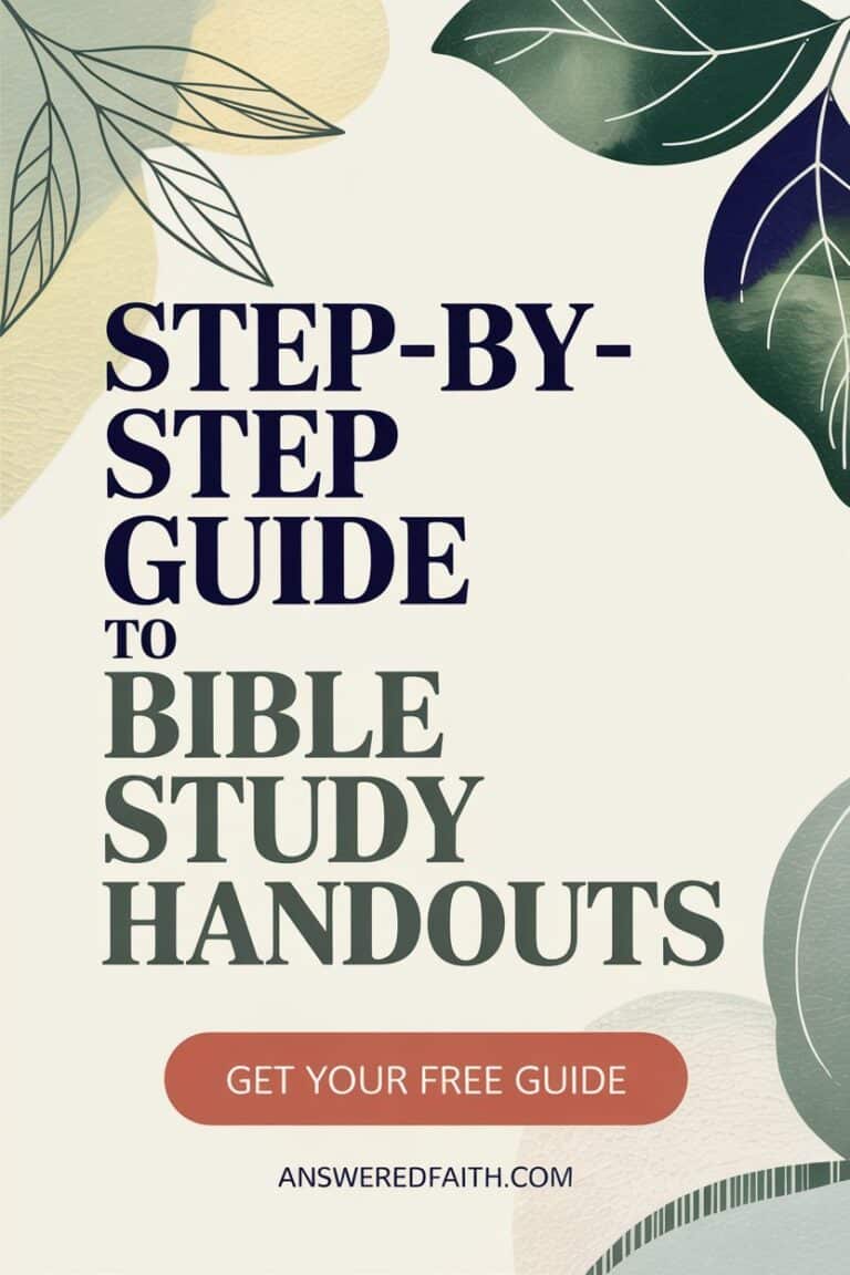Crafting Engaging Bible Study Handouts: Boost Learning & Application