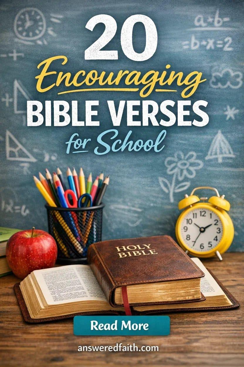 20 Uplifting Bible Verses for Students in School