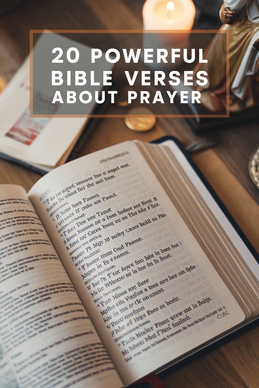 Unlocking Strength and Comfort: 20 Powerful Bible Verses About Prayer