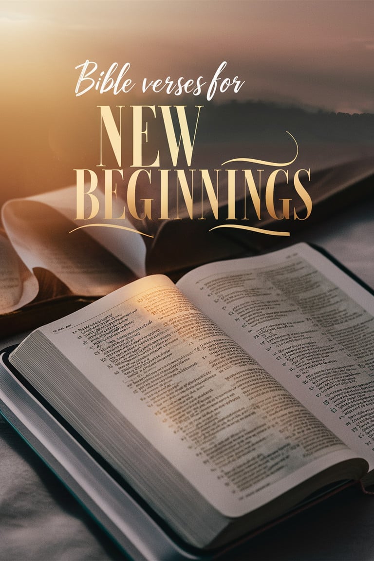 20 Inspiring Bible Verses for New Beginnings | Find Hope and Encouragement Today