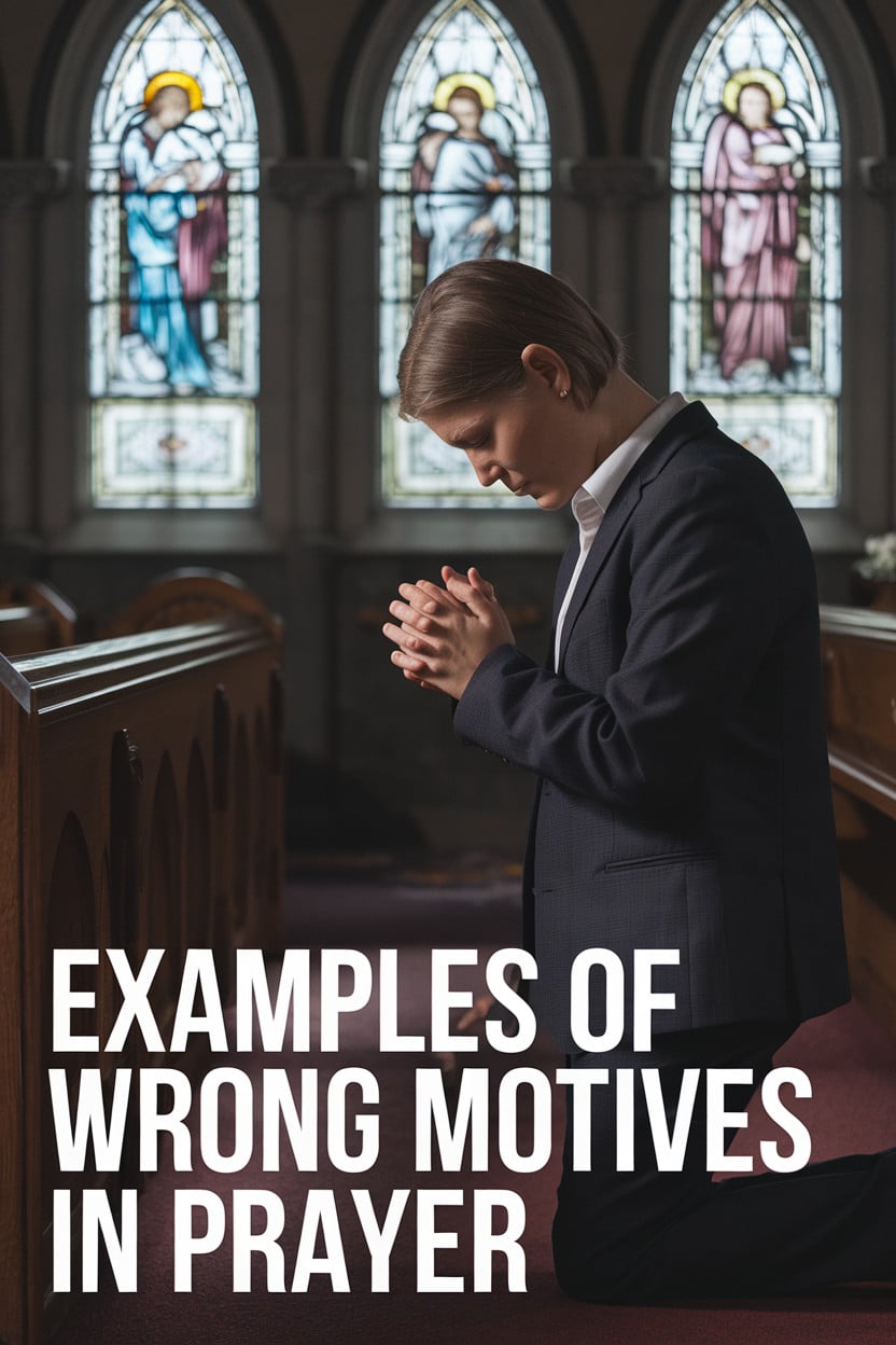 Examples Of Wrong Motives In Prayer