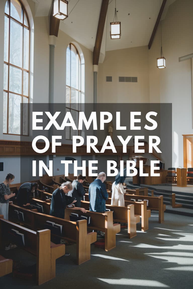 Examples of Prayer in The Bible