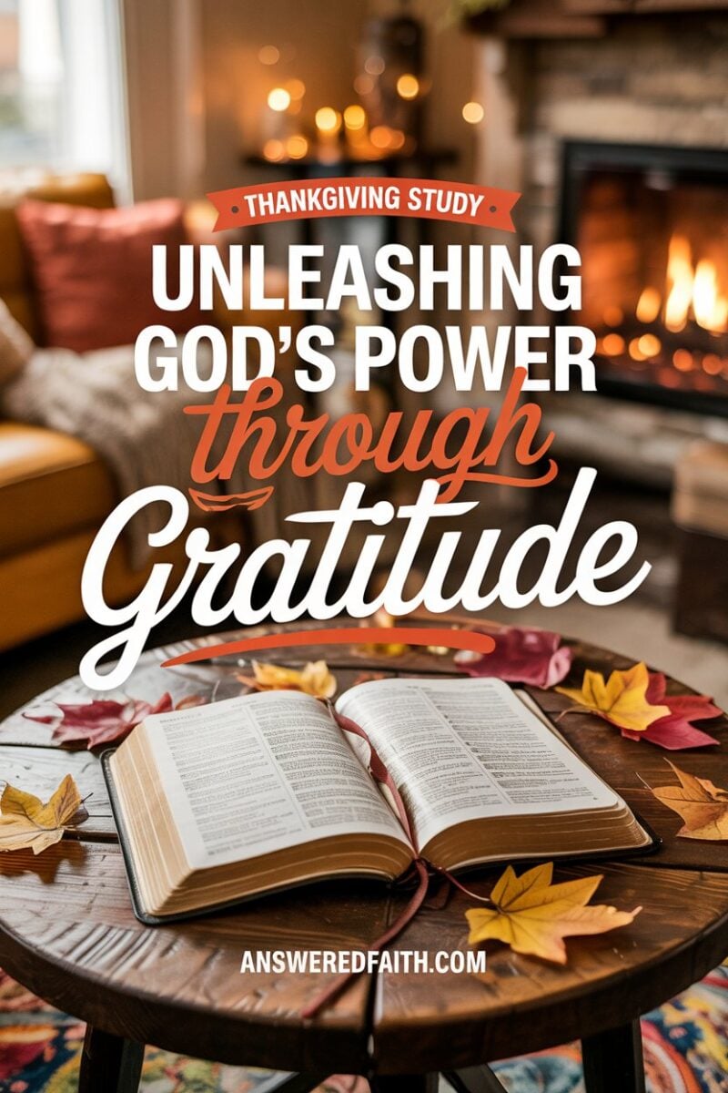 Unleashing God's Power: Thanksgiving Bible Study Guide