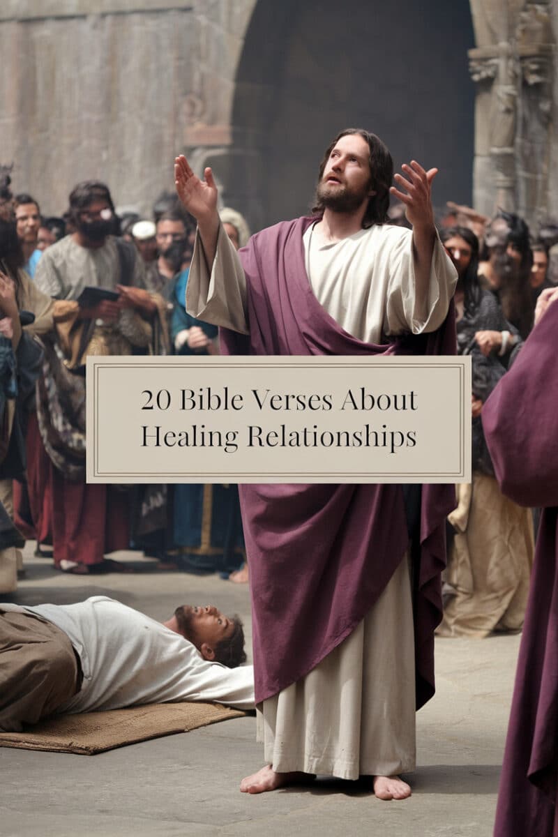 Healing Relationships: 20 Bible Verses for Reconciliation & Peace