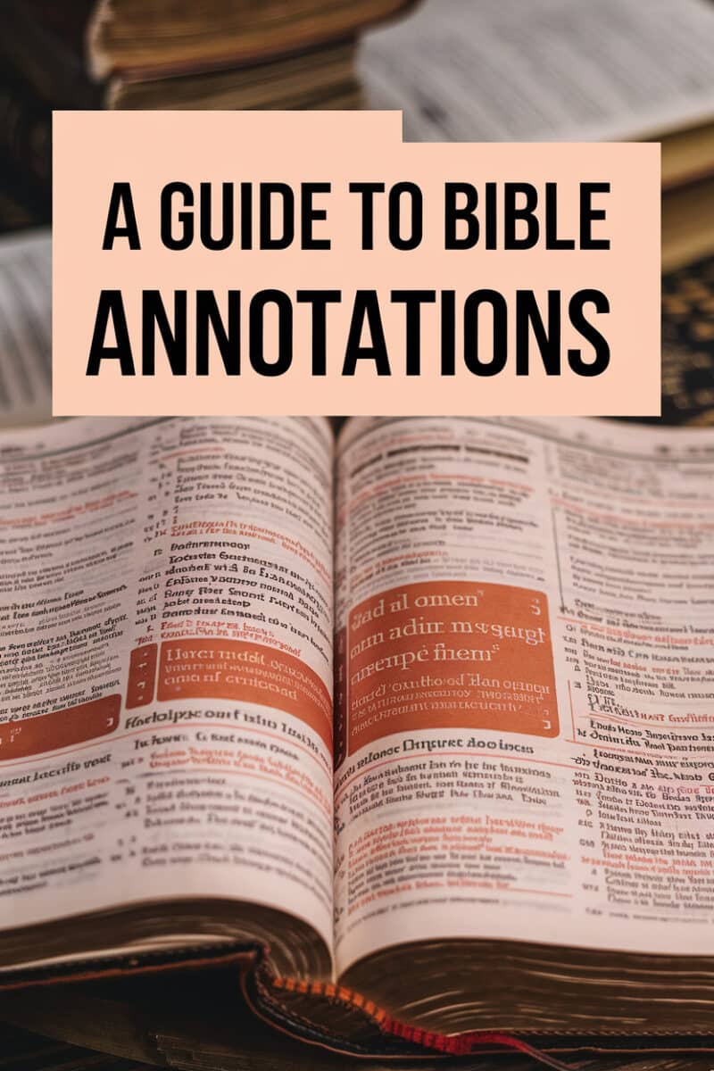 Bible Annotations: Enhance Scripture Study with Effective Marking