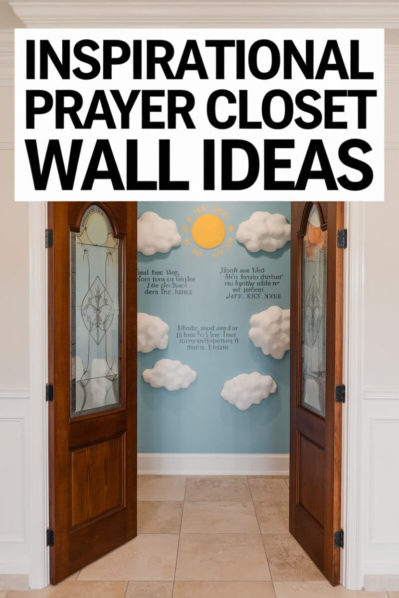 Inspirational Prayer Closet Wall Ideas for Transforming Your Sacred Space