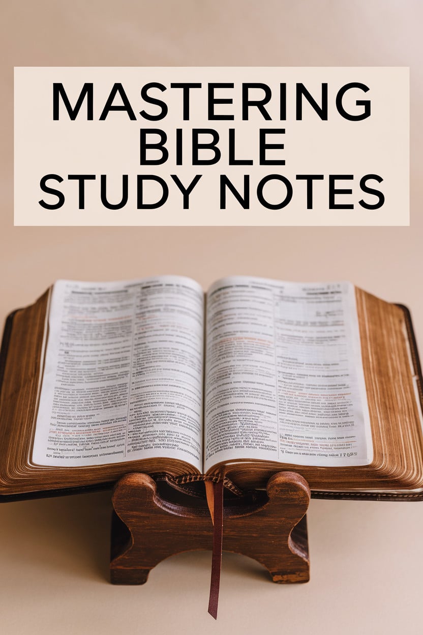 Mastering Bible Study Notes: Beginner's Guide to Effective Techniques