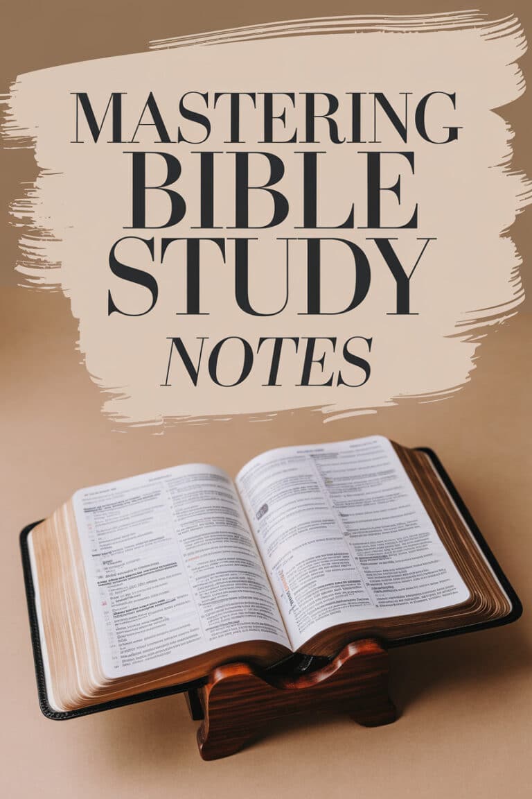 Mastering Bible Study Notes: Beginner's Guide to Effective Techniques