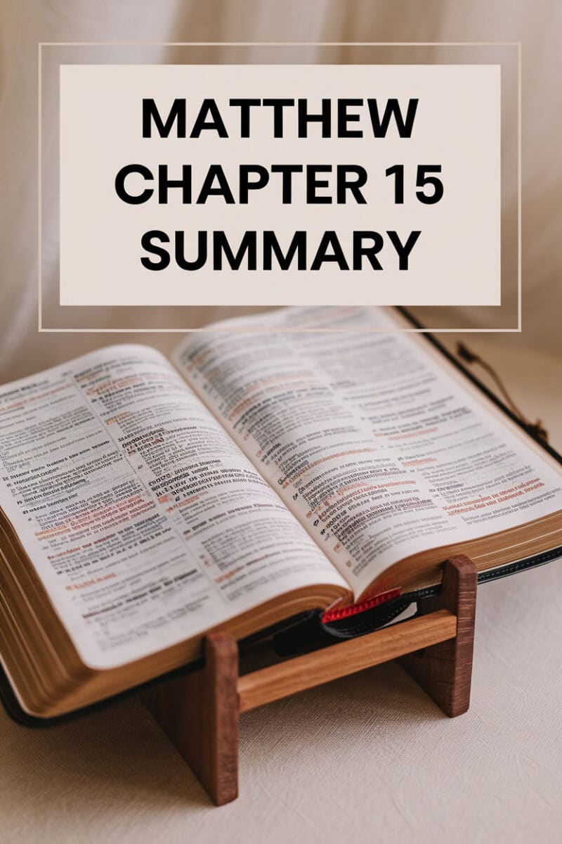 Jesus Confronts Hypocrisy and Heals in Matthew 15