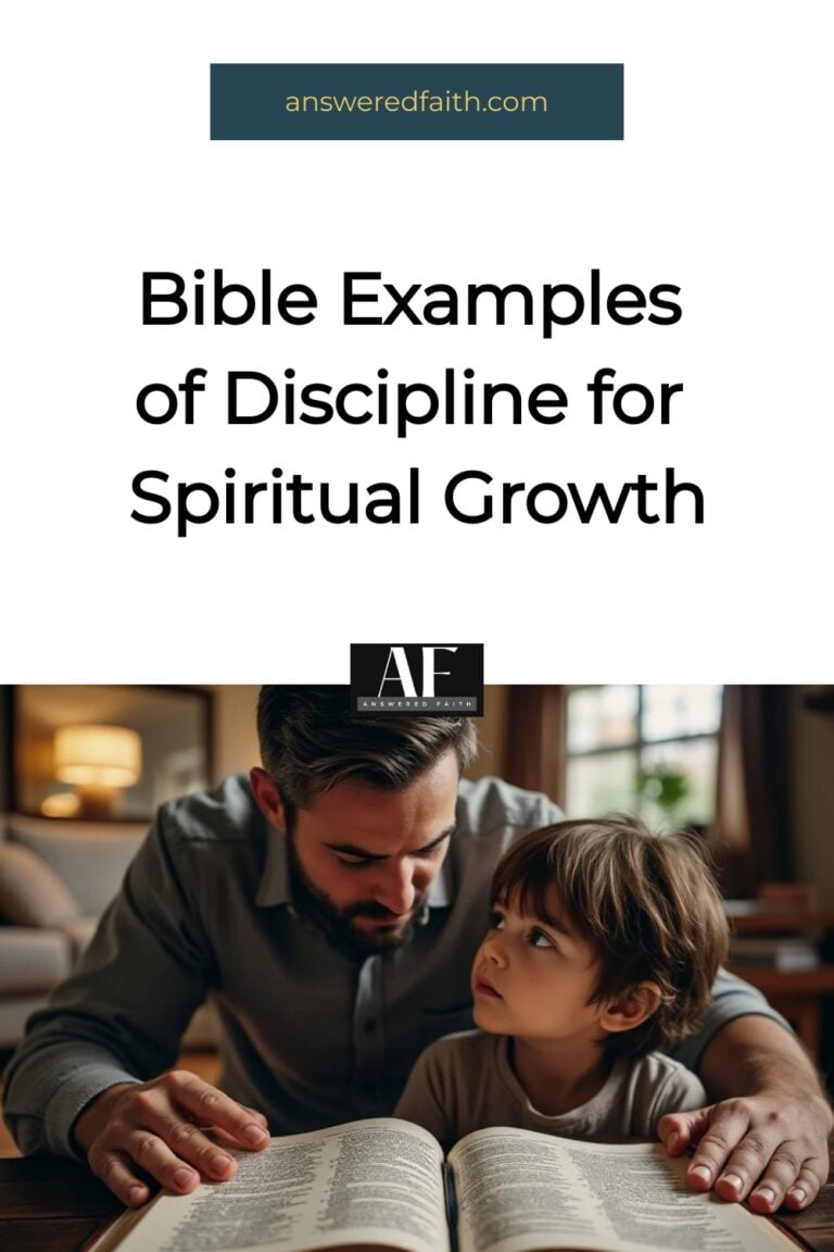 Bible Examples of Discipline for Spiritual Growth