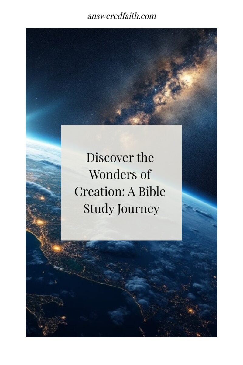 Discover the Wonders of Creation: A Bible Study Journey