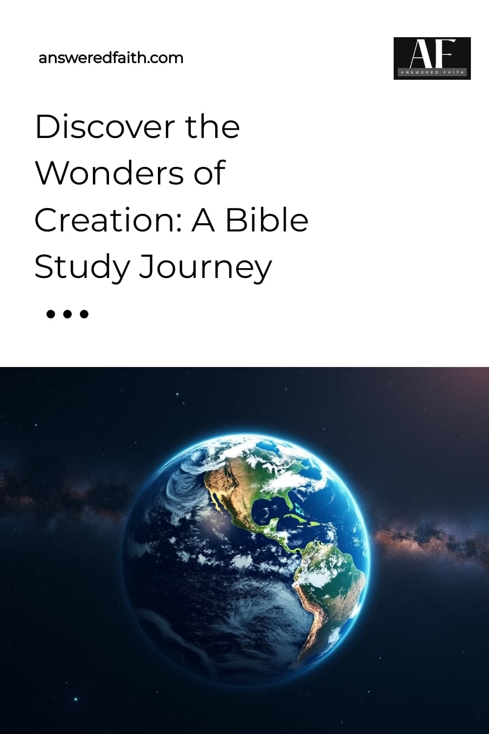 Discover the Wonders of Creation: A Bible Study Journey