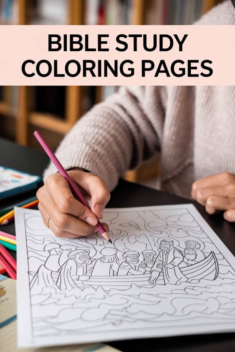 Bible Study Coloring Pages for Spiritual Growth
