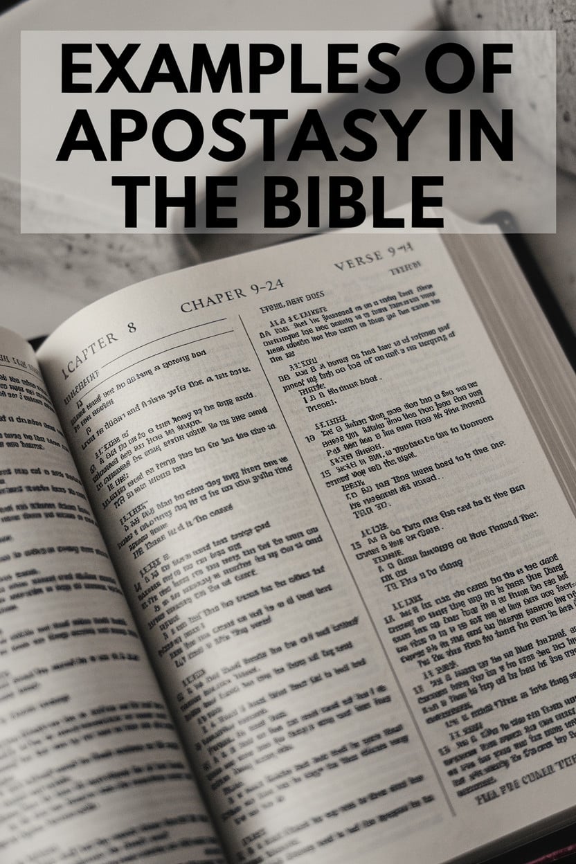 Cautionary Tales of Apostasy in the Bible
