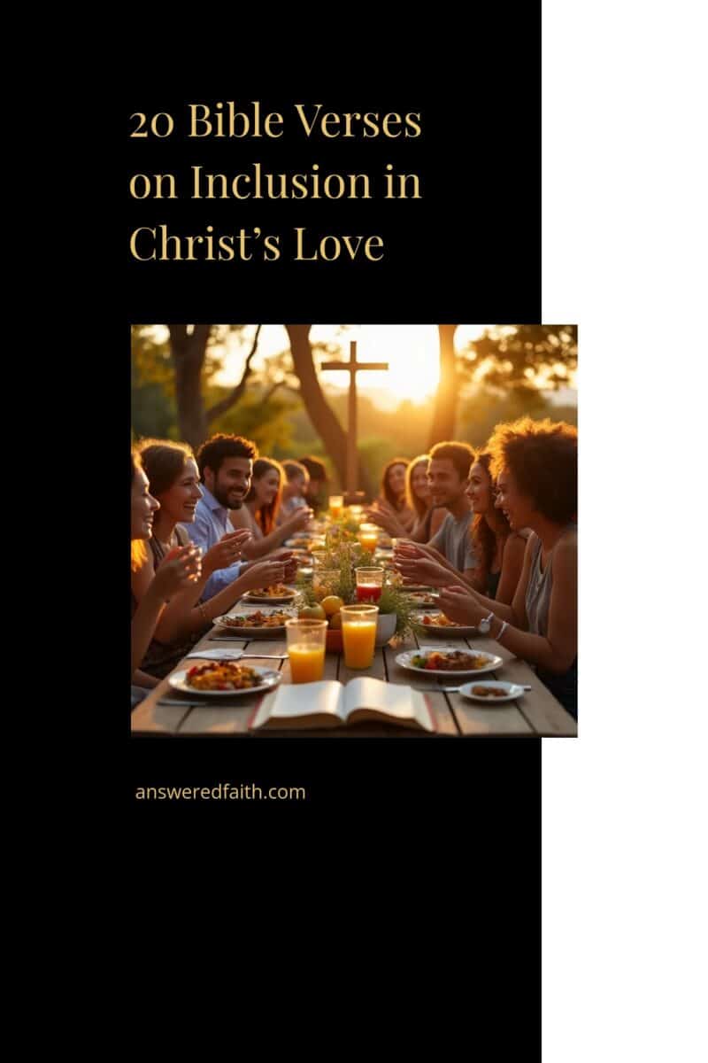 20 Bible Verses on Inclusion in Christ's Love