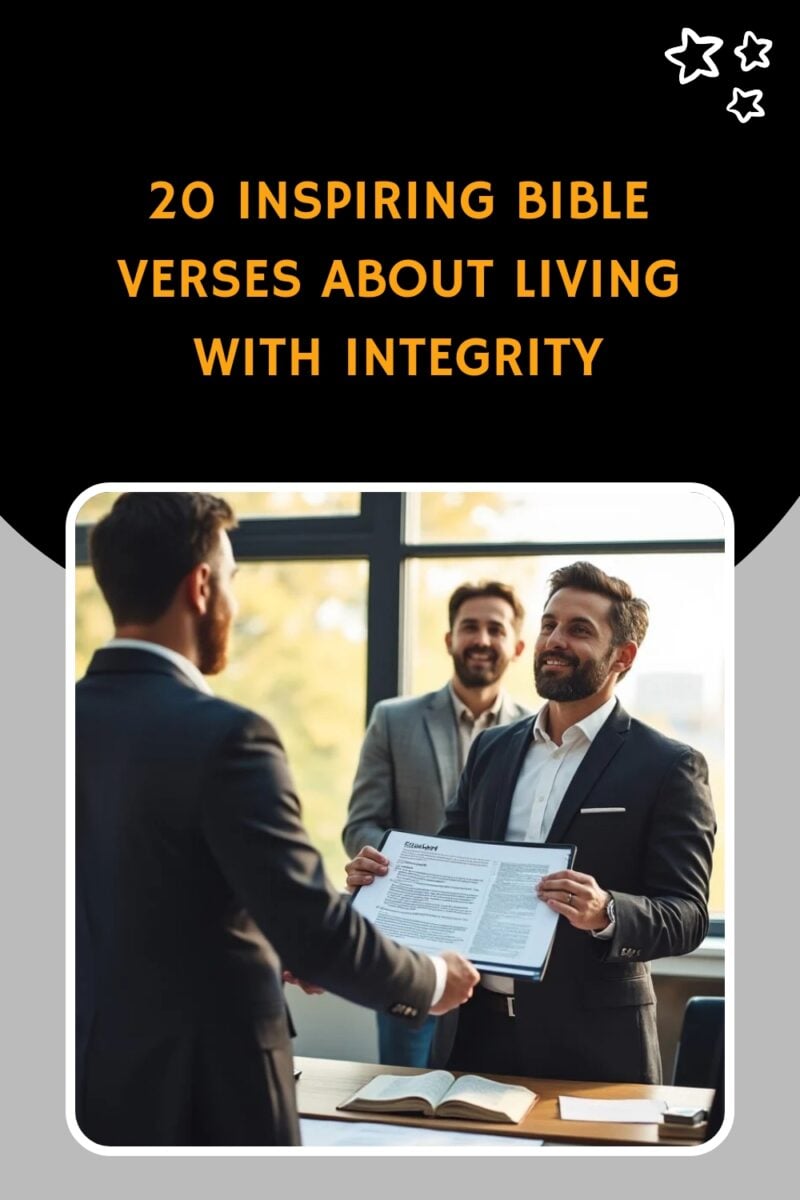 20 Inspiring Bible Verses About Living with Integrity