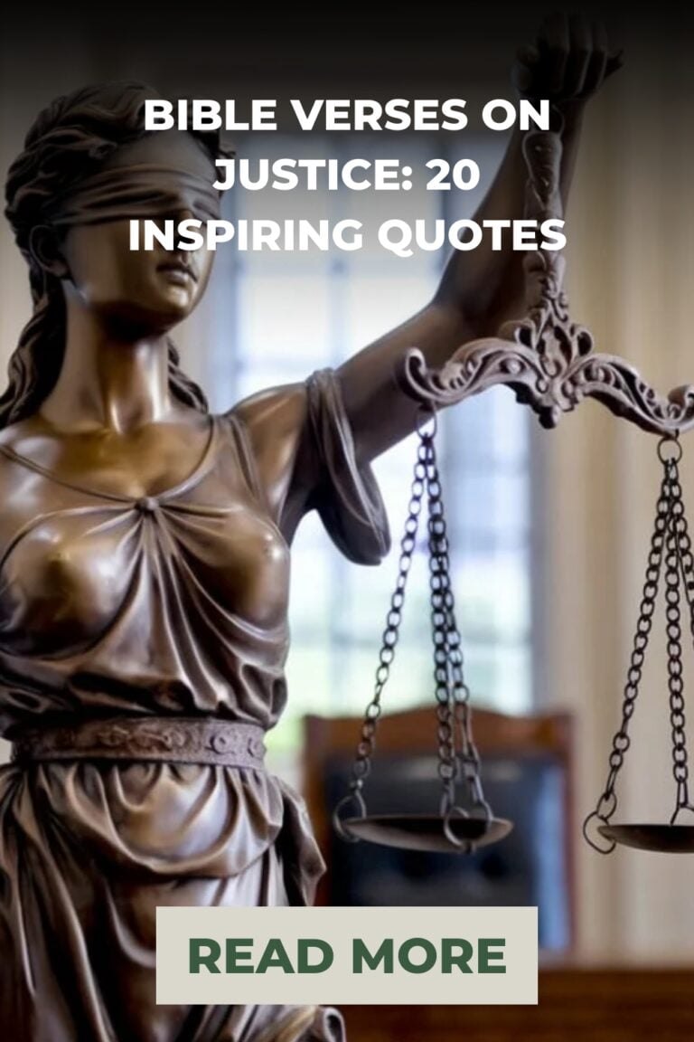 Bible Verses on Justice: 20 Inspiring Quotes