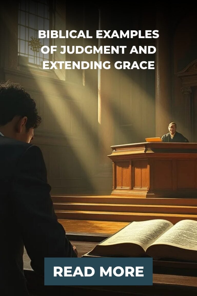 Biblical Examples of Judgment and Extending Grace