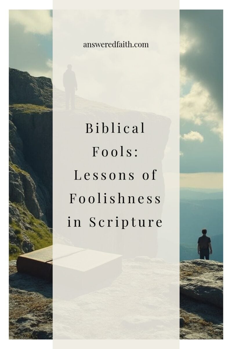 Biblical Fools: Lessons of Foolishness in Scripture