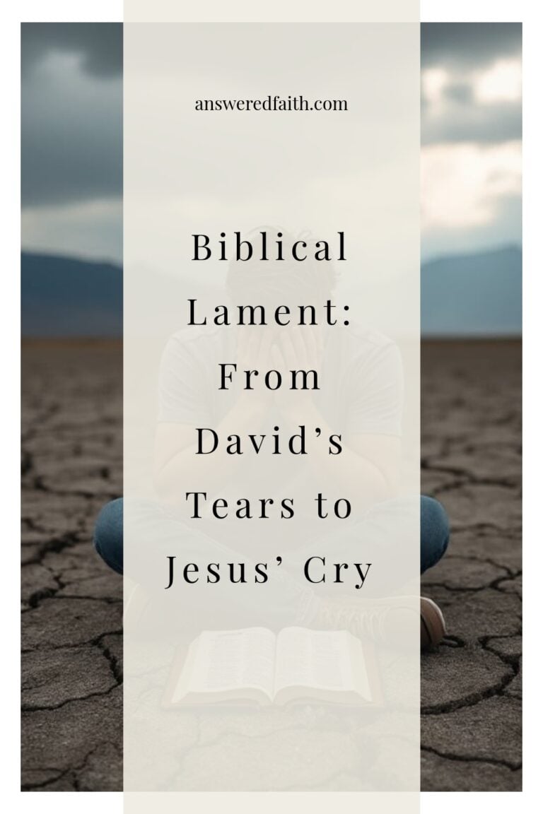 Biblical Lament: From David’s Tears to Jesus’ Cry
