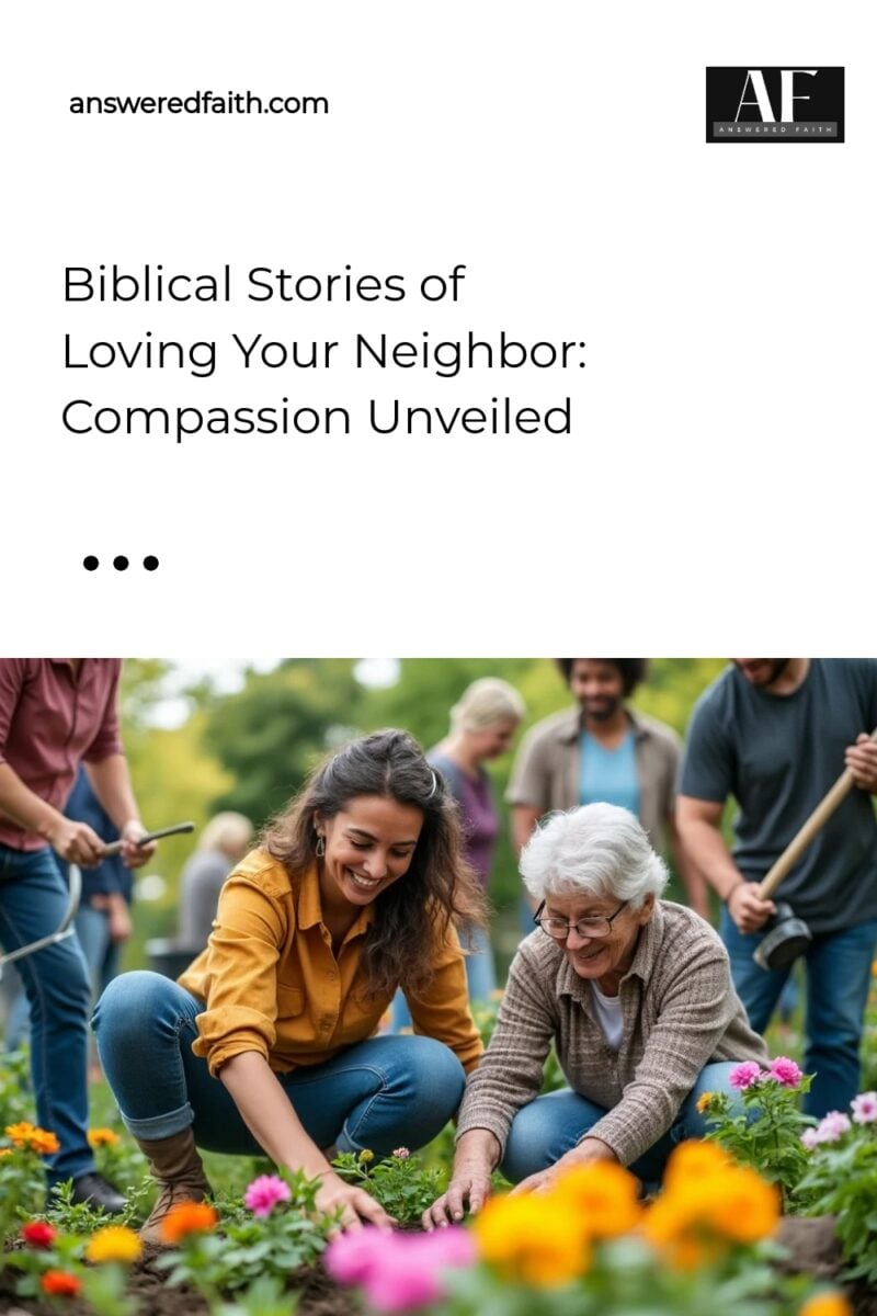 Biblical Stories of Loving Your Neighbor: Compassion Unveiled