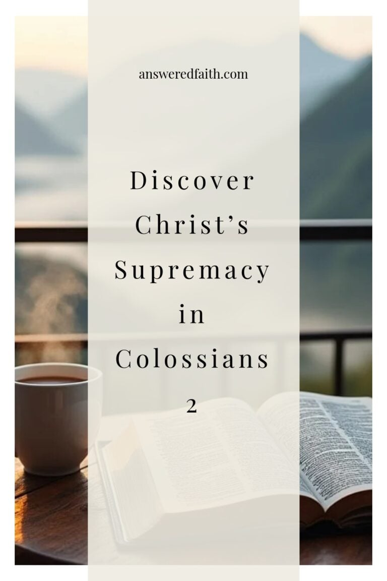 Discover Christ's Supremacy in Colossians 2